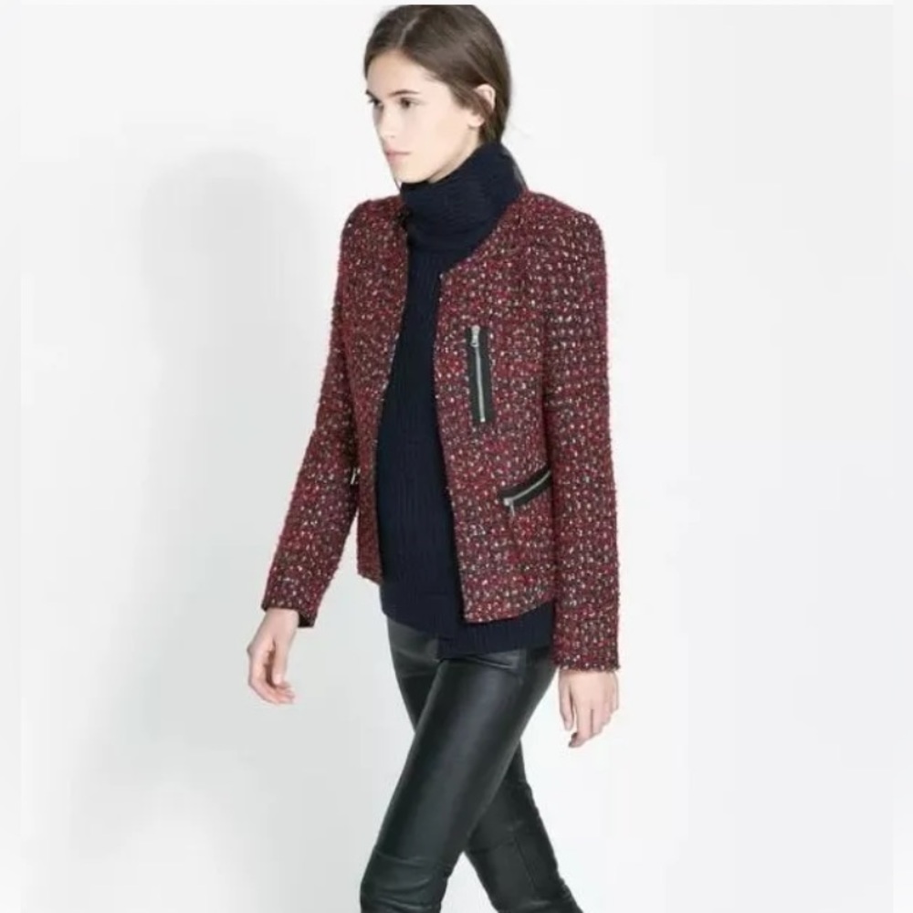 Zara Tweed Boucle Blazer - Like New!!! - Gem